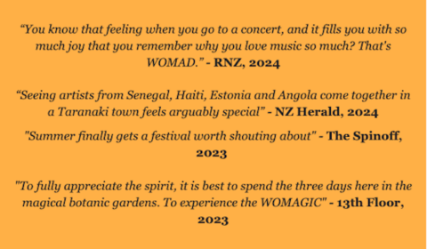 WOMAD AOTEAROA 2025 stage schedules announced | THE LABEL