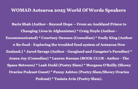 WOMAD AOTEAROA 2025 stage schedules announced | THE LABEL